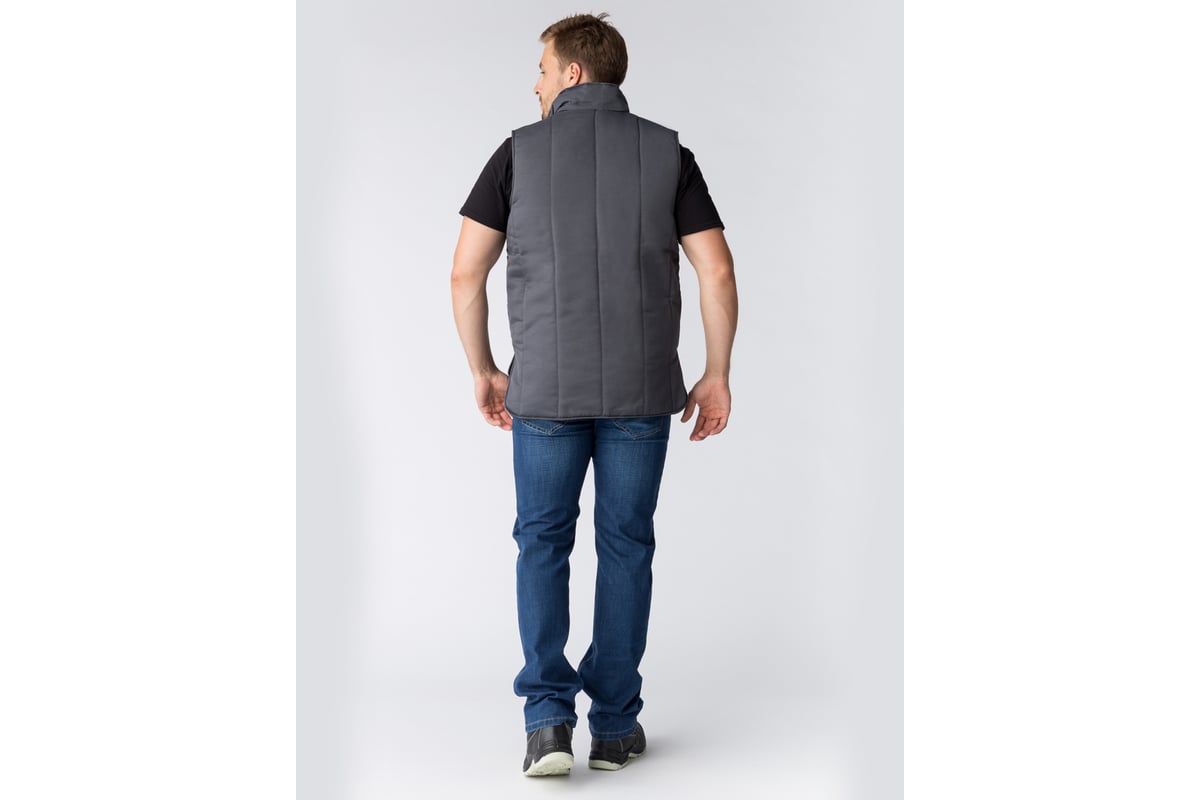 Утепленный жилет Факел Универсальный, темно-серый, размер 52-54 ...
