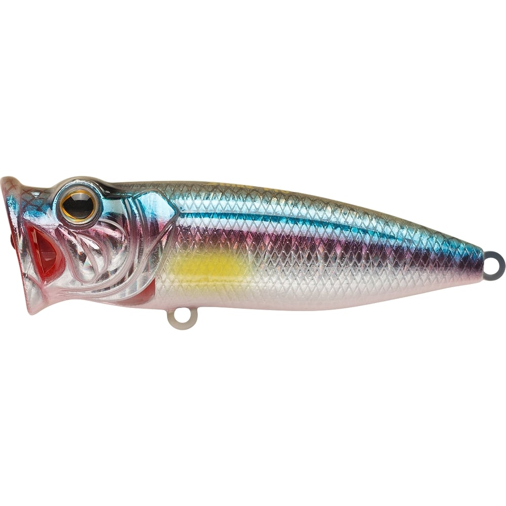 Воблер Strike Pro Pike Pop 70 цвет: A210-SBO-RP Rainbow Ghost Wakasagi ...