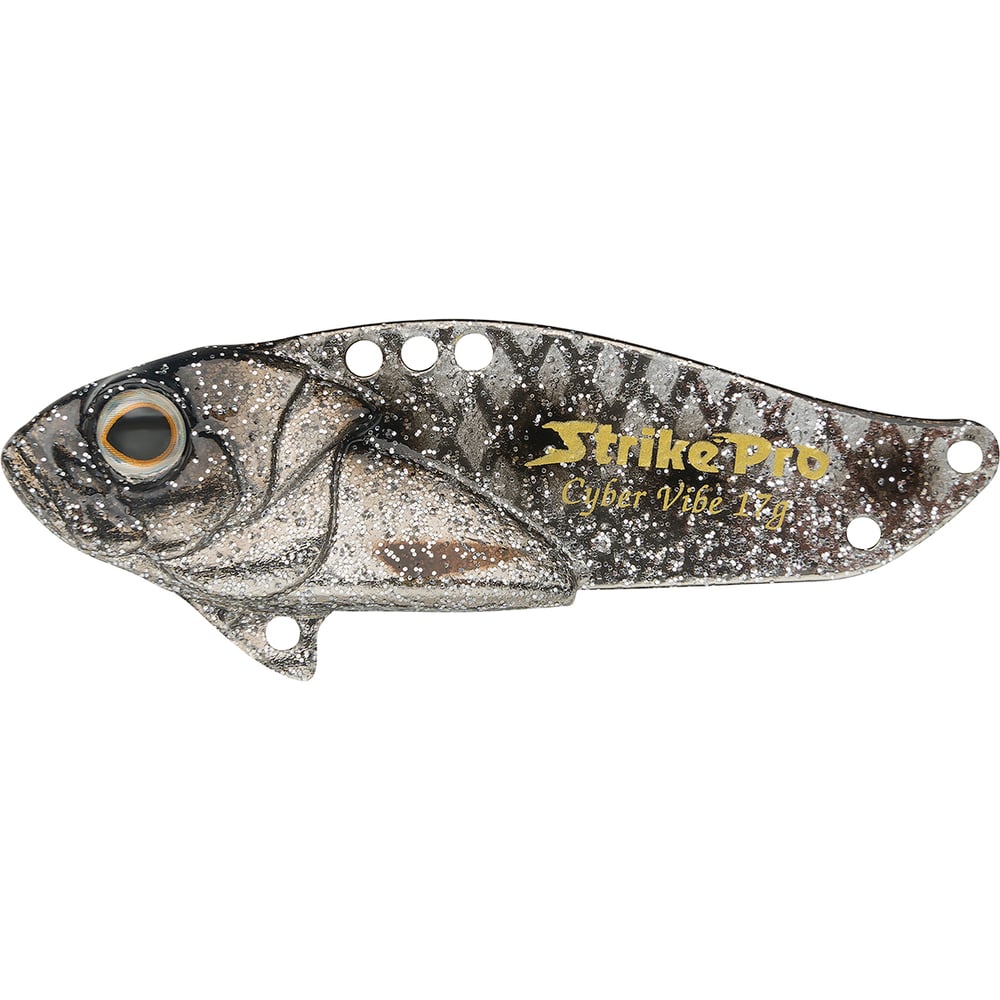 Блесна Strike Pro Cyber Vibe 65 цвет: A249F-3D Silver Spotted Bullhead ...