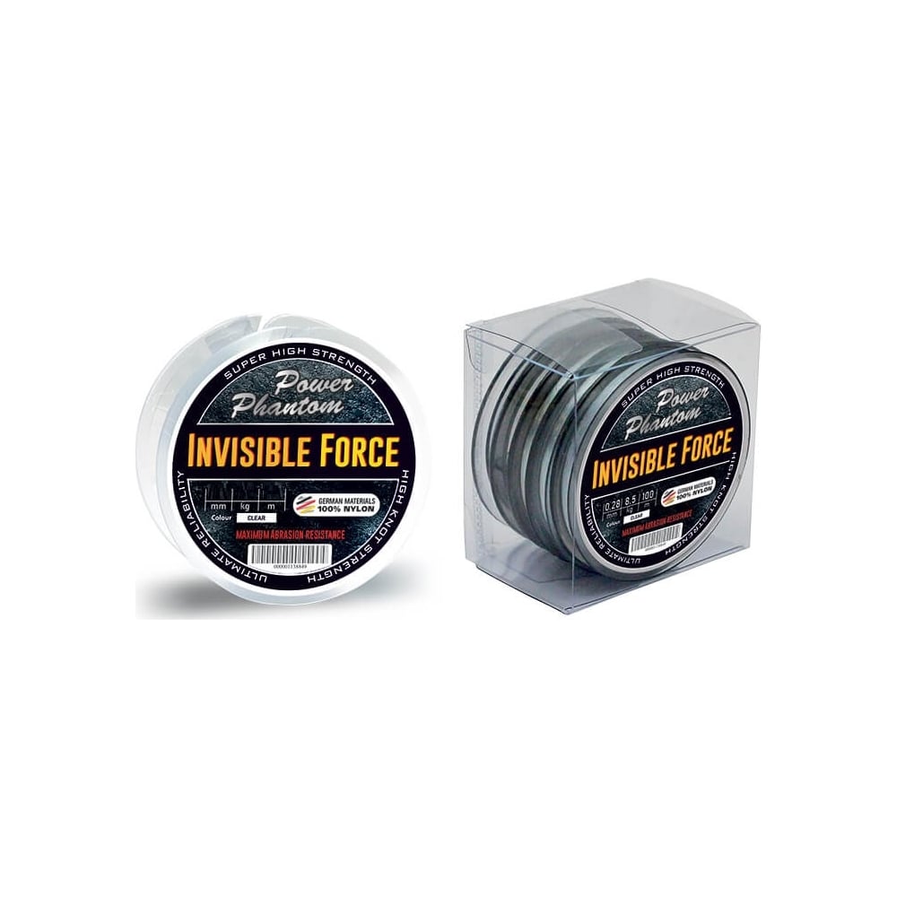 Леска Power Phantoм Invisible Force, 0.2мм, 5,1 кг,прозрачный, 30м ...