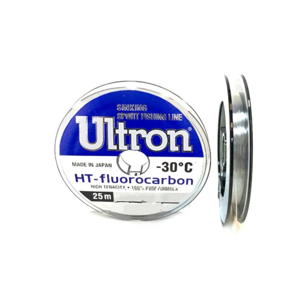 Флюорокарбоновая леска для рыбалки Ultron Fluorocarbon 0.25 мм, 5.5 кг ...