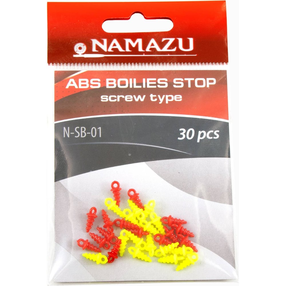 Пластиковый стопор для бойлов Namazu винтовой, 30 шт N-SB-01 - выгодная ...