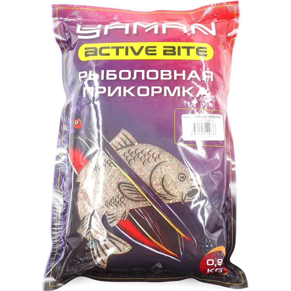 Прикормка Yaman Active Bite Лещ (жареные семечки), микс, 900 г 15/ Y-AB ...