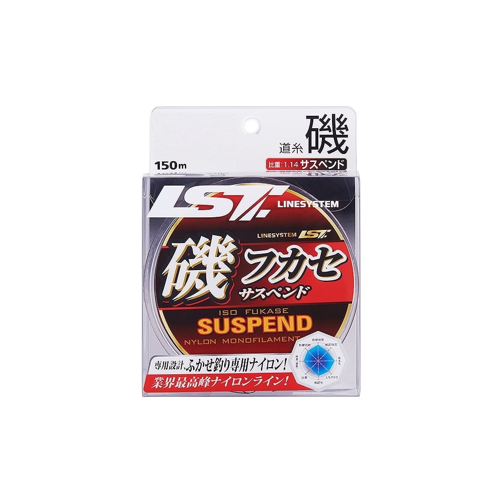 Леска LINESYSTEM Iso Fukase Suspend NL Orange 150м #5.0 0.37 мм 00824 ...