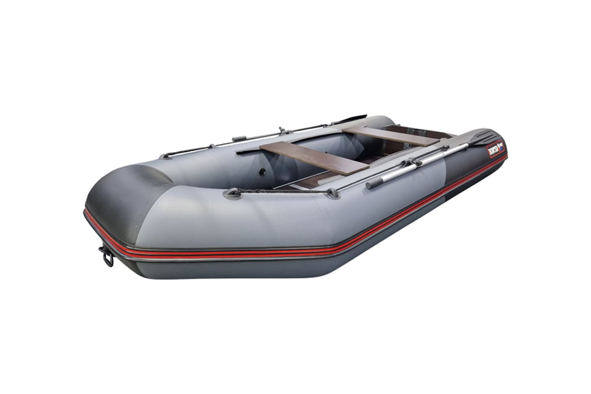 Лодка Hunterboat Хантер 340, серая/черная 4627110221642 - выгодная цена ...
