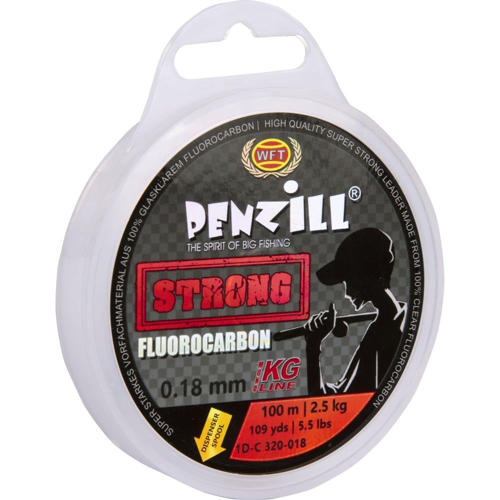 Монофильная леска WFT Penzill FLUOROCARBON Strong 100/018 1D-C-320-018 - выгодная цена, отзывы ...