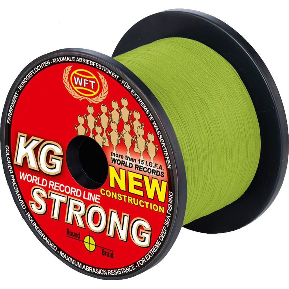 Плетеная леска WFT KG STRONG Chartreuse 150/022 1D-C-815-022 - выгодная цена, отзывы ...
