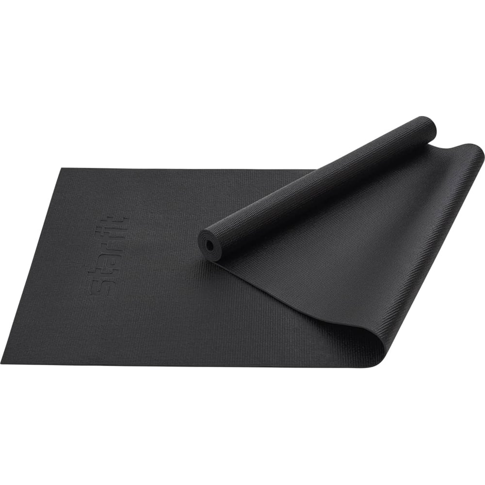 Коврик для йоги и фитнеса Starfit FM-101 PVC, 0.3 см, 183x61 см, черный ...
