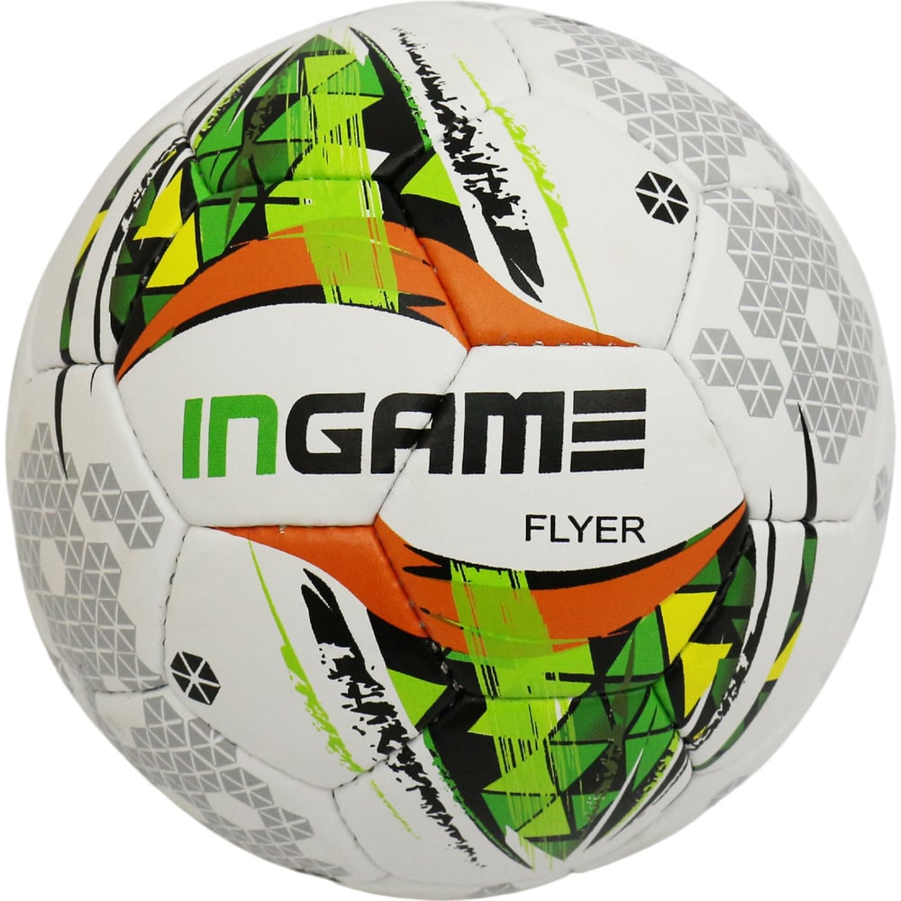 Футбольный мяч INGAME flyer бело-зеленый ifb-105 УТ-00001263 - выгодная ...