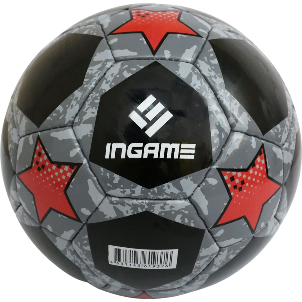 Футбольный мяч INGAME ifb-117 pro black, №5 черно-красный УТ-00001222 ...