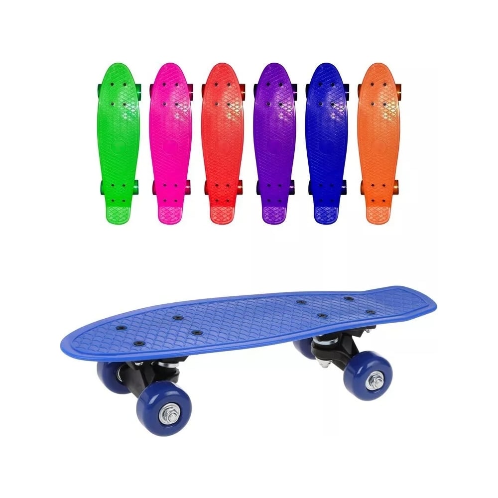 Скейтборд Наша Игрушка пластик 43 см, колеса ПВХ, крепления пластик, 5 ...