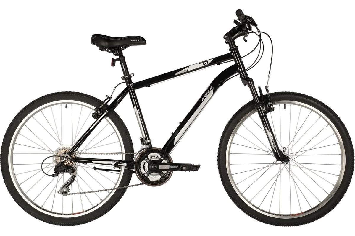 Велосипед FOXX 26" AZTEC черный, сталь, размер 16" 26SHV.AZTEC.16BK1 ...