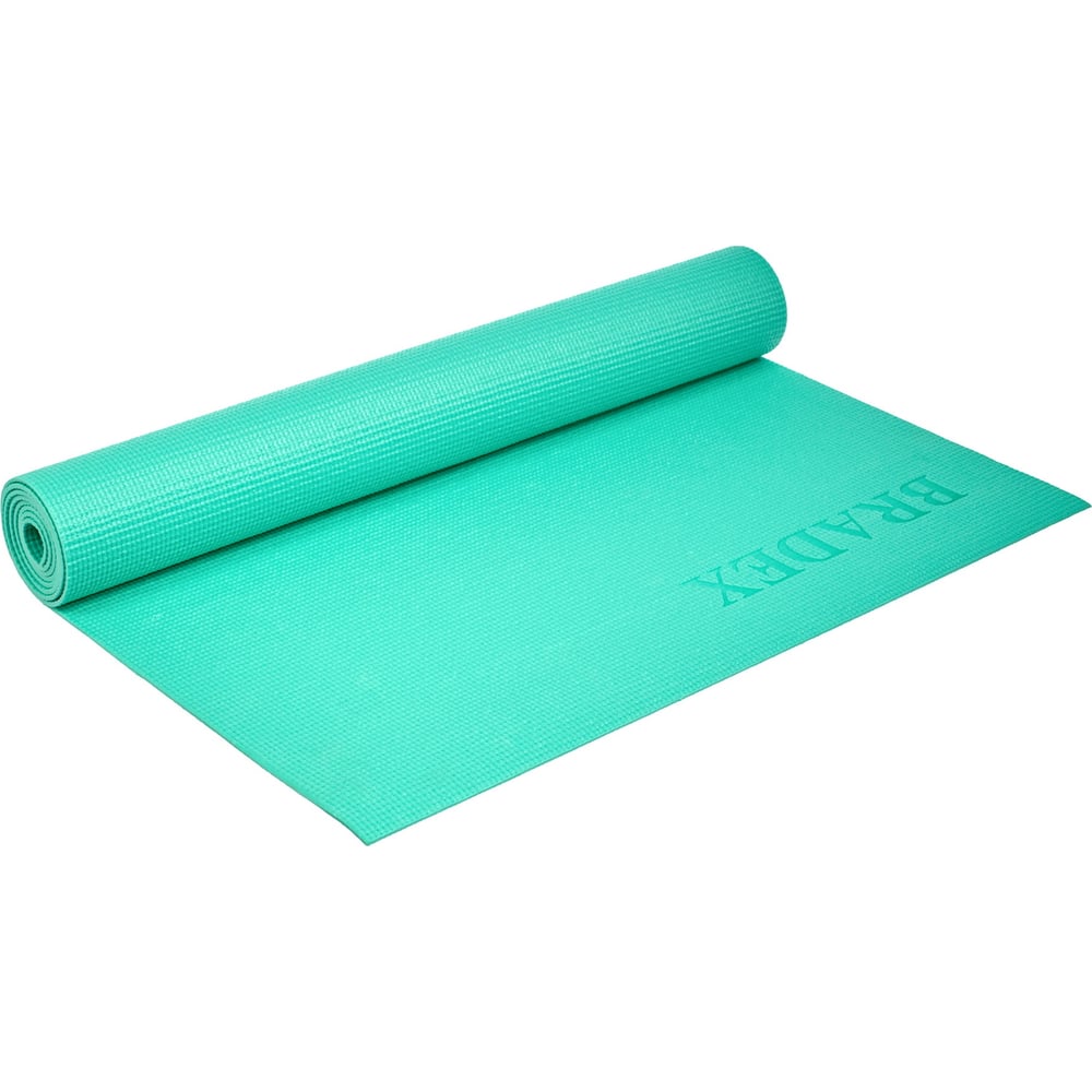 Коврик для йоги и фитнеса BRADEX 173x61x0.3 см, мятный SF 1021 ...