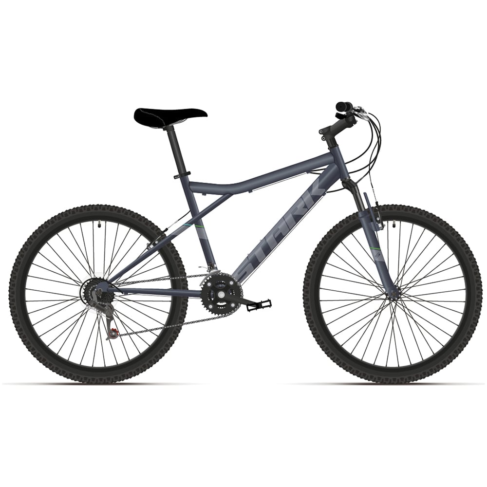 Велосипед STARK Slash 26.1 V, 2021 г, глянцевый/серый, размер рамы 16 ...