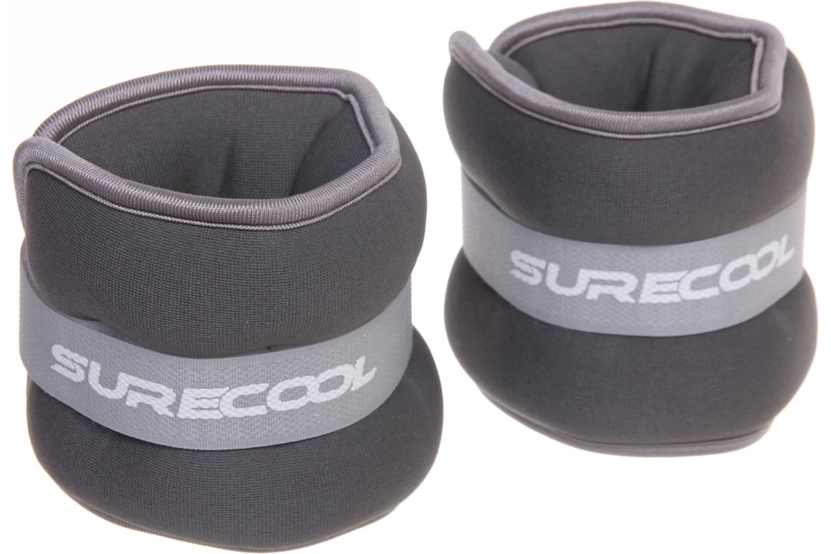 Утяжелитель для рук и ног Sportage HW-095 2 шт, по 1 кг, серый 251-682 ...