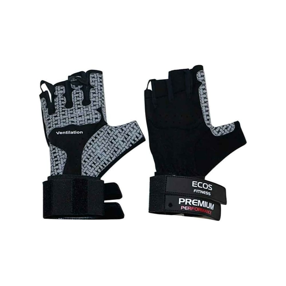 Атлетические мужские перчатки Ecos, черно-серые, р. L SB-16-1058 005331 - выгодная цена, отзывы ...