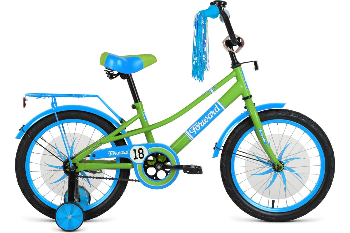 Велосипед FORWARD AZURE 18, зеленый/голубой 1BKW1K1D1012 - выгодная ...