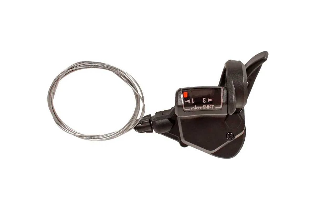 Шифтер/манетка левый MICROSHIFT TS38-3L 3-х скоростной с тросом 1800 мм ...