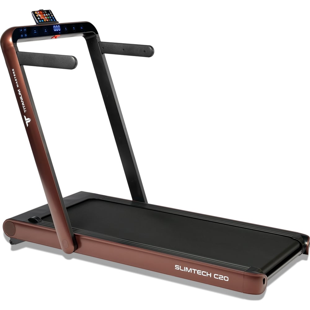 Беговая дорожка BRADEX Titanium Masters Slimtech C20 коричневая ...