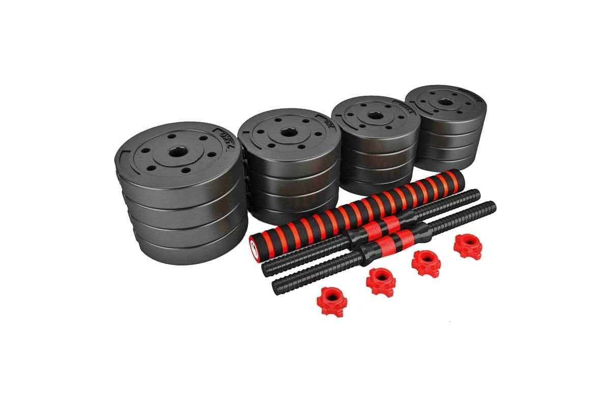 Гантели разборные с грифом URM 2 шт х 15 кг, 30 кг B00203 - выгодная ...