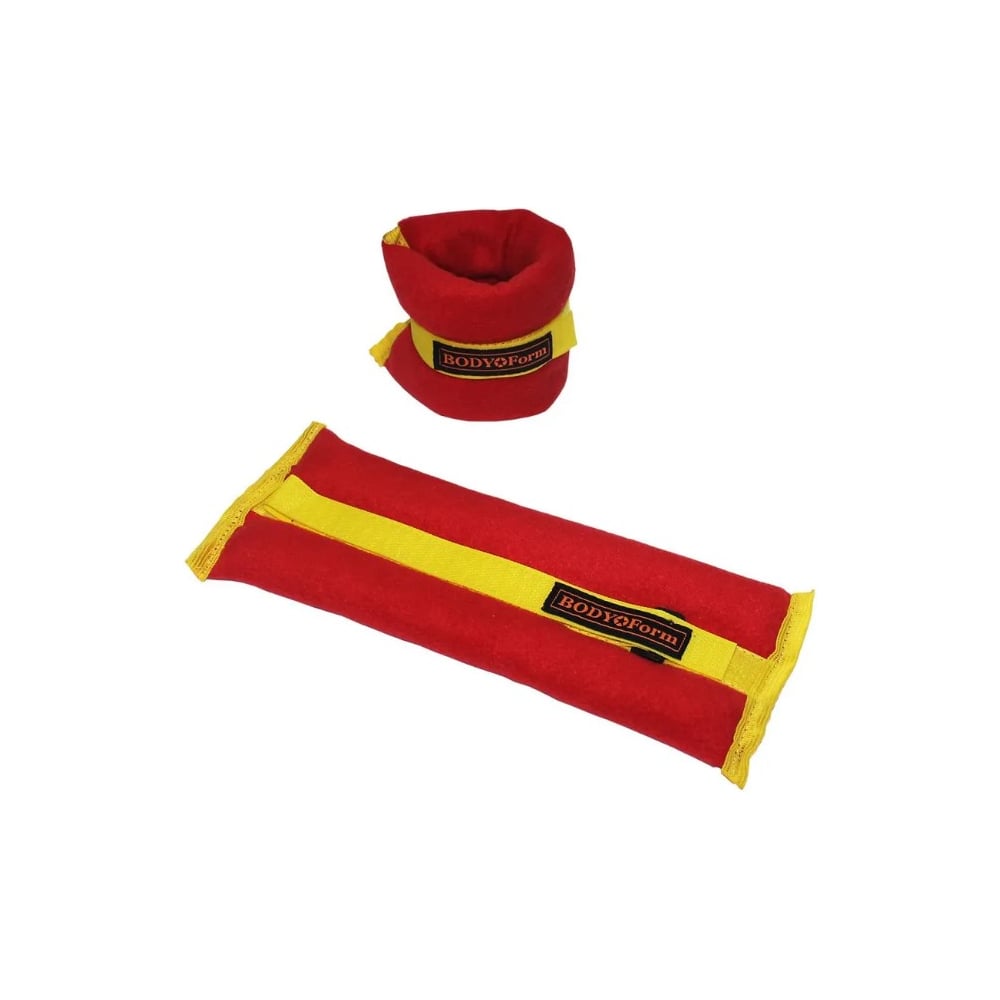 Флисовый утяжелитель BODYFORM красный, 2 шт х 150 гр BF-WUN04/red/2-150 ...
