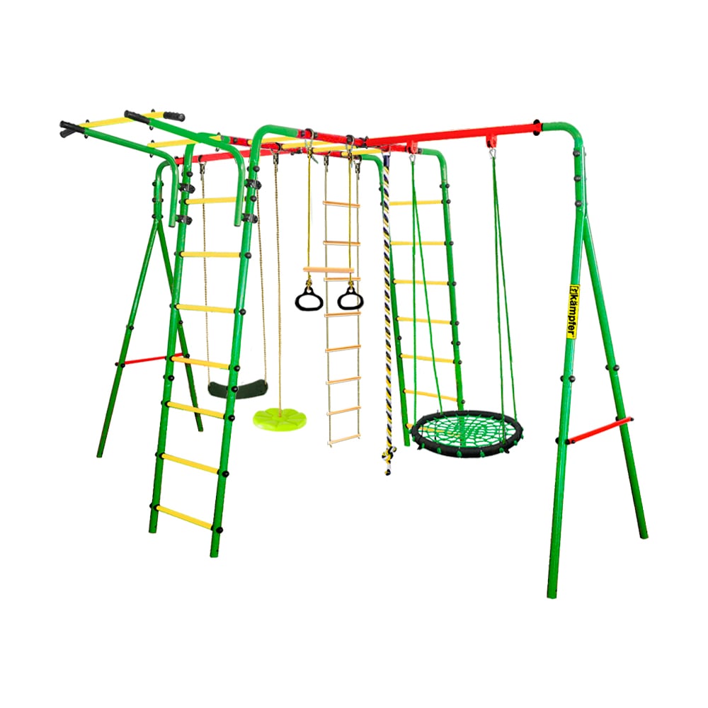 Спортивно-игровой комплекс Kampfer Wunder, гнездо малое, зеленое ...