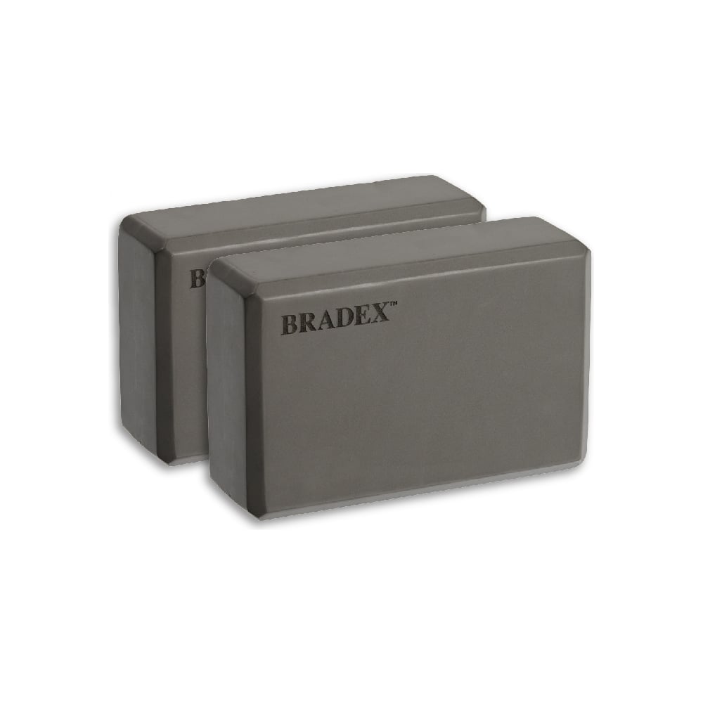 Блоки для йоги BRADEX серые, 2 шт. SF 0612 - выгодная цена, отзывы, характеристики, фото ...