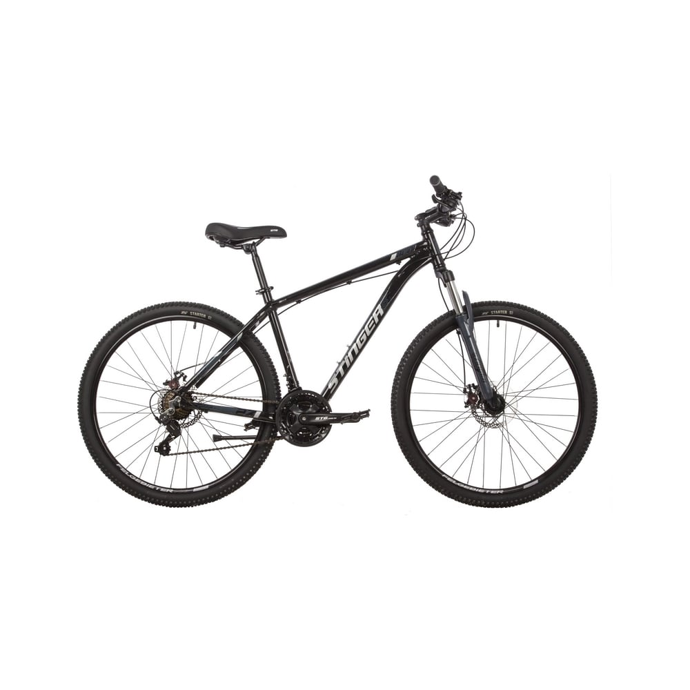 Велосипед STINGER ELEMENT STD диаметр колес 27.5", размер рамы 16", черный, алюминий, 27AHD ...