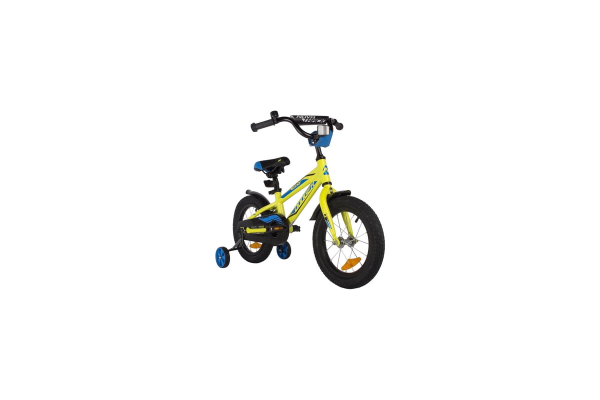 Велосипед NOVATRACK DODGER 14", зелёный, тормоз ножной 145ADODGER.GN22 ...