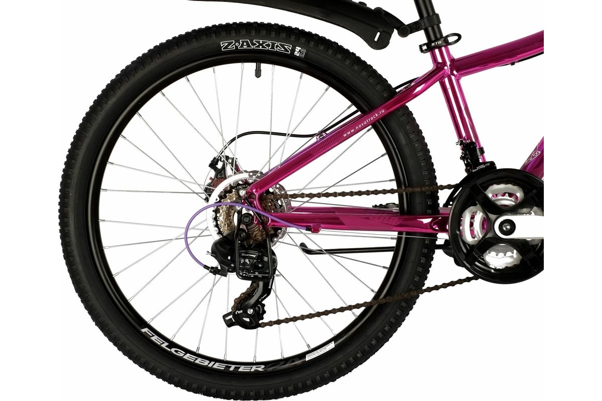 Велосипед NOVATRACK KATRINA 24", алюминиевая рама 12", розовый металлик ...