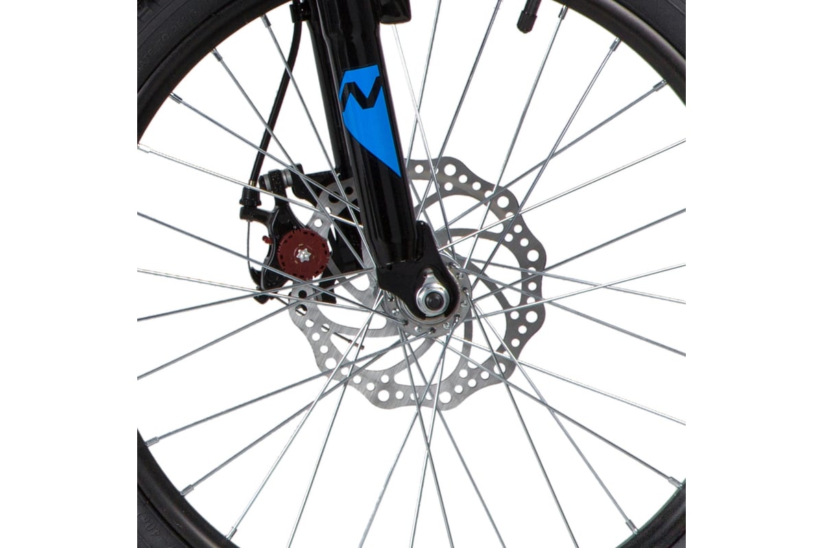 Велосипед NOVATRACK SHARK 20", Microshift/Power, черный, сталь, 6 ...