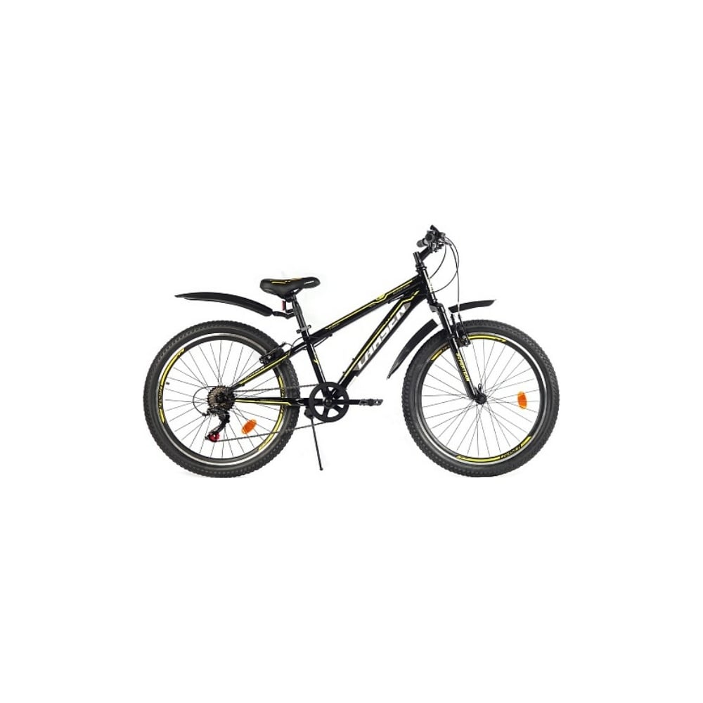 Велосипед Larsen Super Team 24", 7 скоростей, чёрный/жёлтый ...