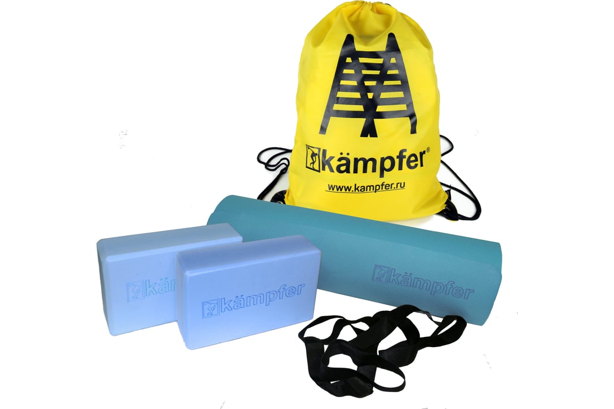 Комбо-набор для йоги Kampfer Combo Blue K09927002 - выгодная цена ...