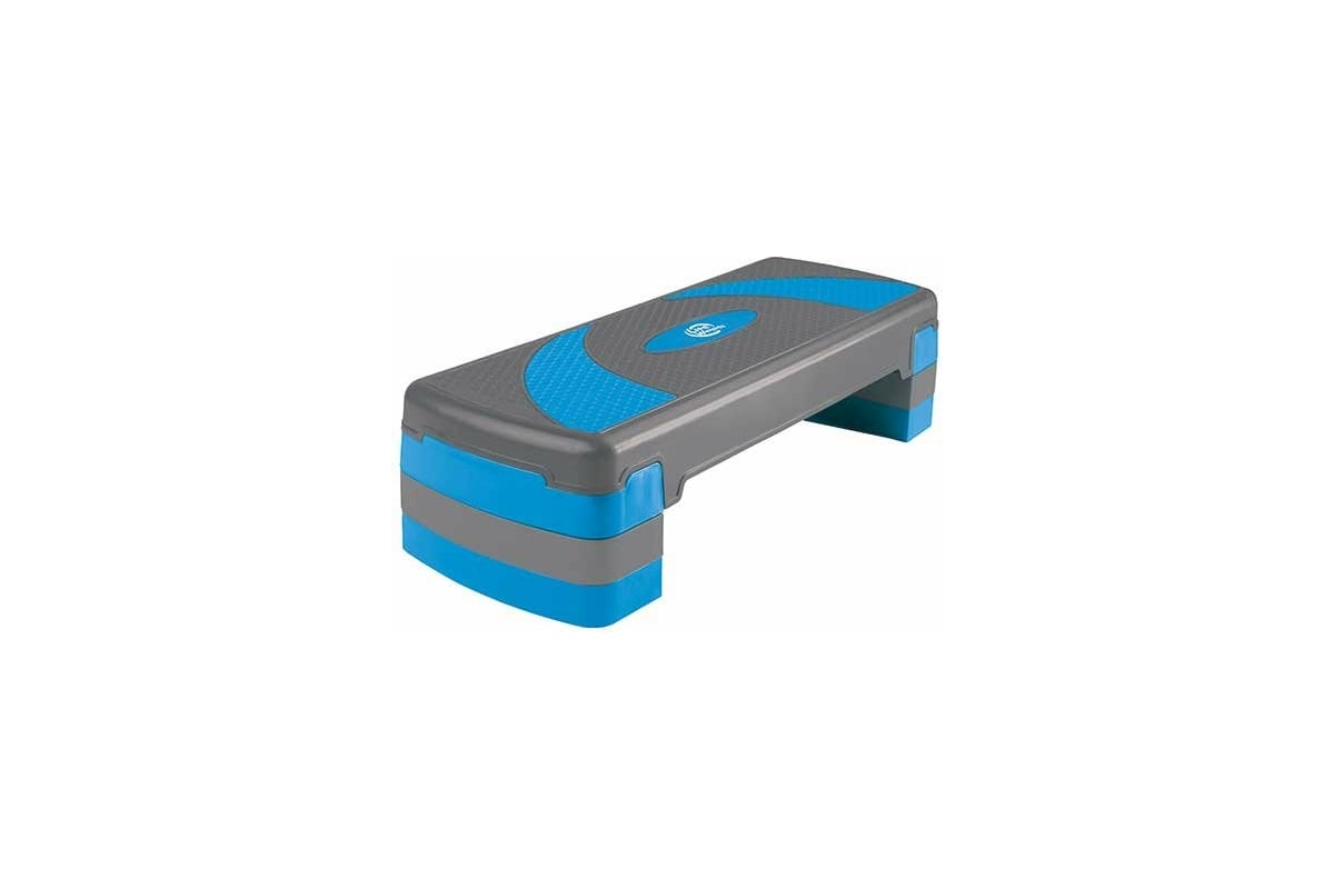 3-х уровневая степ-платформа Lite Weights 79.5х30х20 см, серый/голубой ...