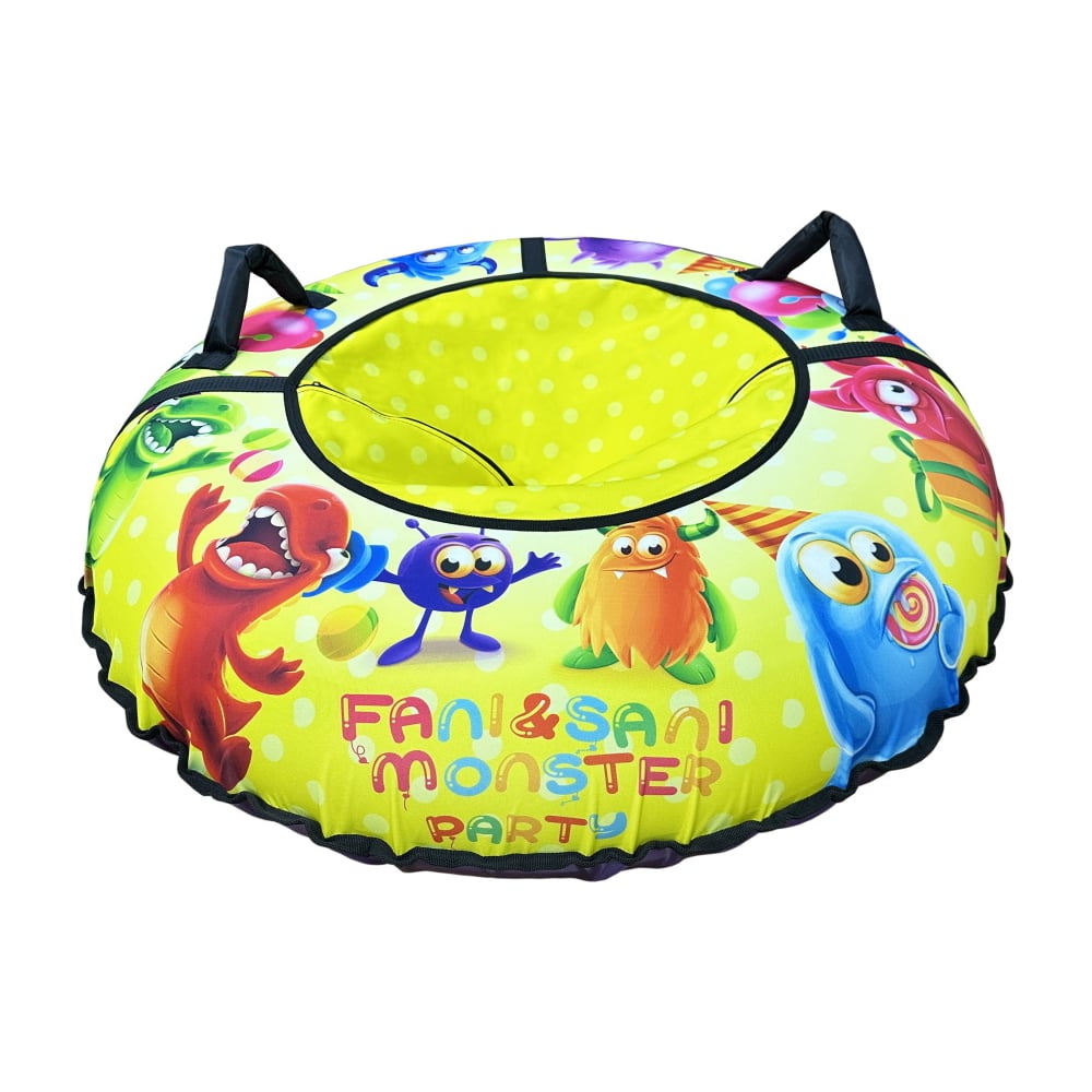 Санки-ватрушка Fani&Sani Вечеринка монстров PROFFI диаметр 90 см 80118 - выгодная цена, отзывы ...