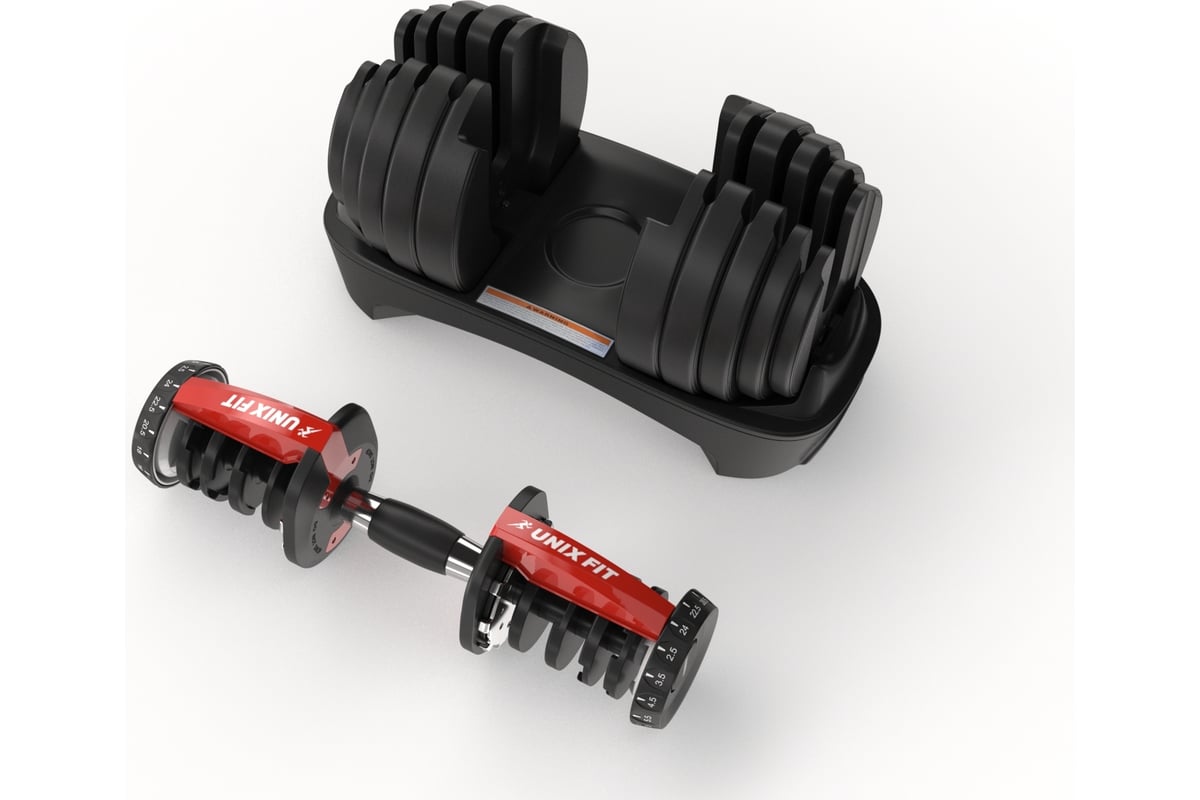 Гантель со ступенчатой регулировкой UNIXFIT 24 кг DBREGU24 - выгодная ...