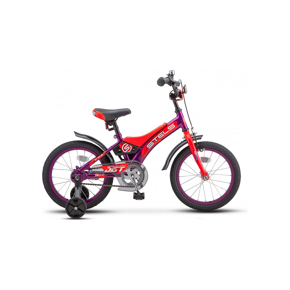 Велосипед STELS 16" Jet, размер рамы 9" фиолетовый/оранжевый LU085919 ...
