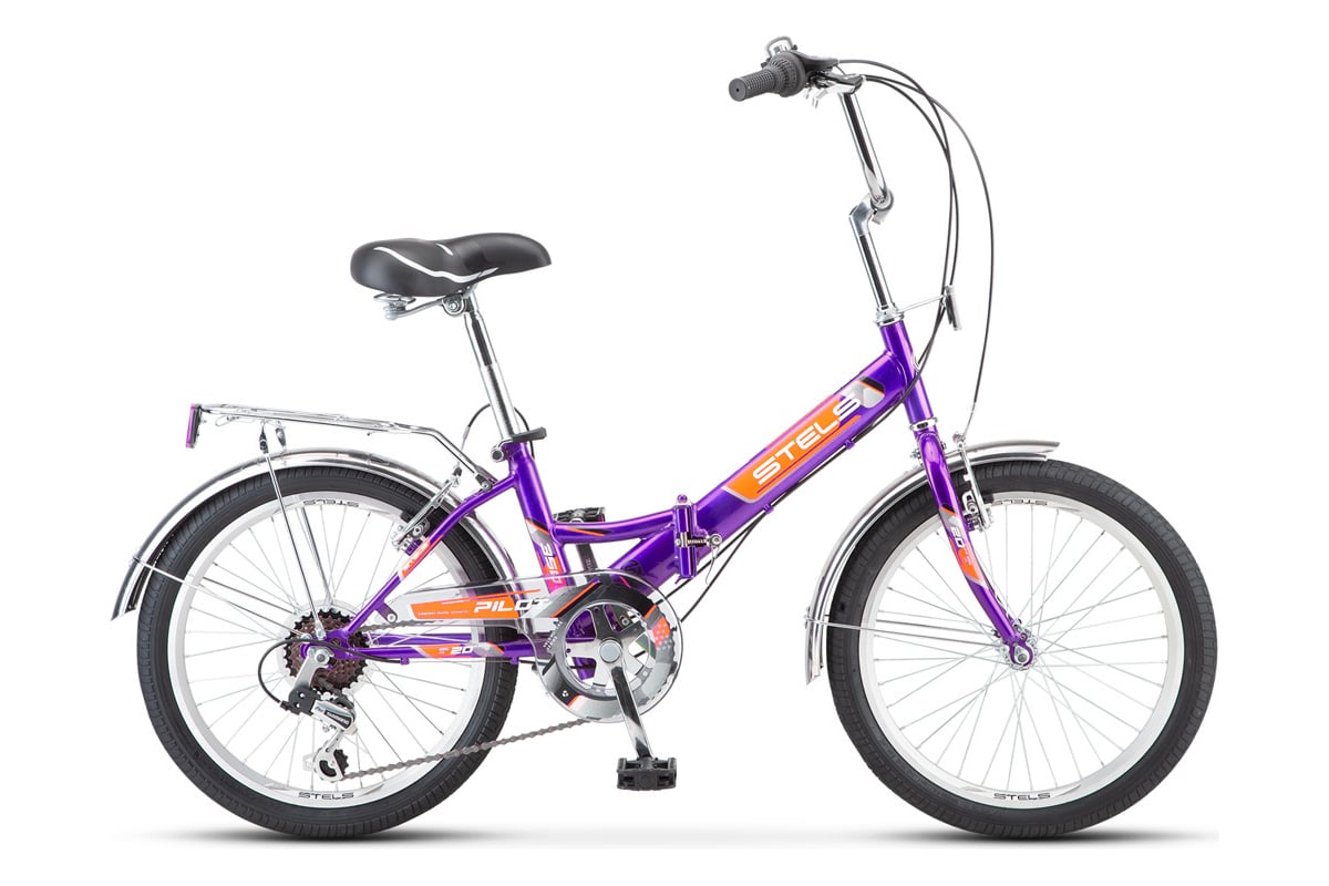 Велосипед STELS 20” Pilot-350 V, размер рамы 13" фиолетовый LU070347 ...