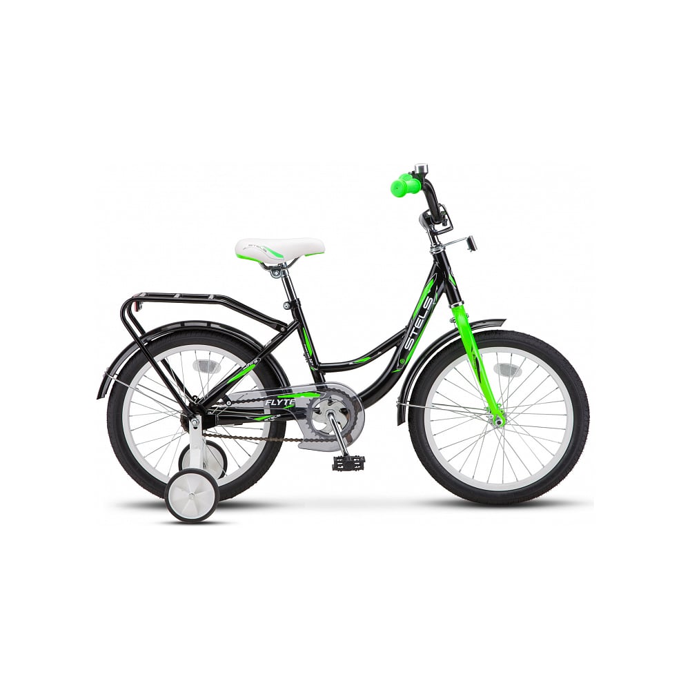 Велосипед STELS 18" Flyte, размер рамы 12" чёрный/салатовый LU084711 ...