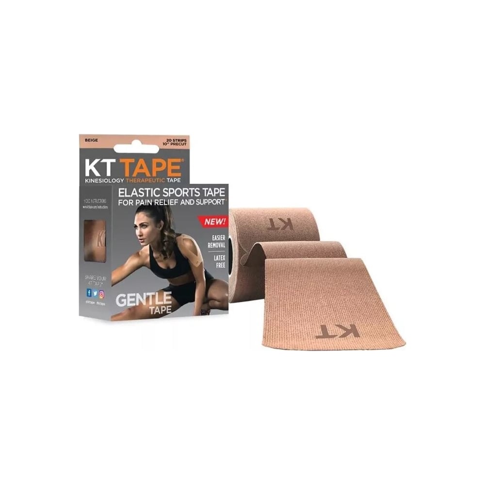 Спортивный тейп KT TAPE Gentle 20 полосок 25,4 × 5 см | Beige (бежевый ...