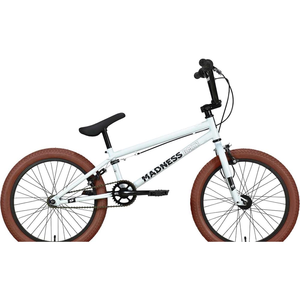 Велосипед STARK Madness BMX 1, 2023, серебристый/черный/коричневый HQ ...