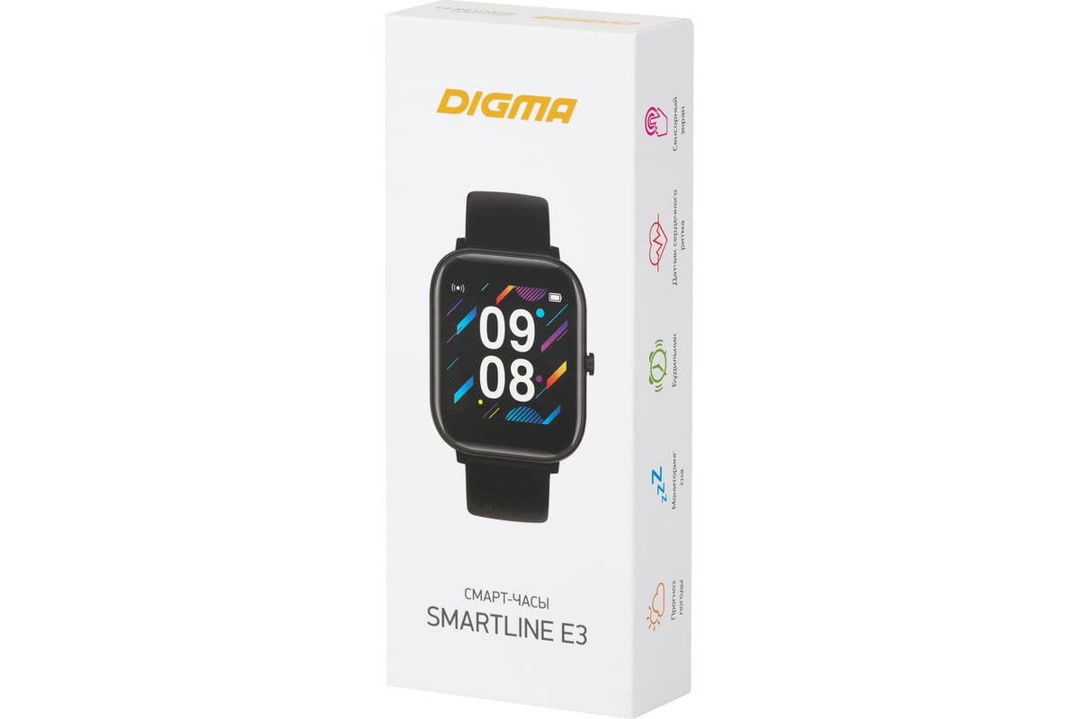 Смарт-часы DIGMA Smartline E3 1.4" TFT E3B 1497171 - выгодная цена, отзывы, характеристики, фото ...