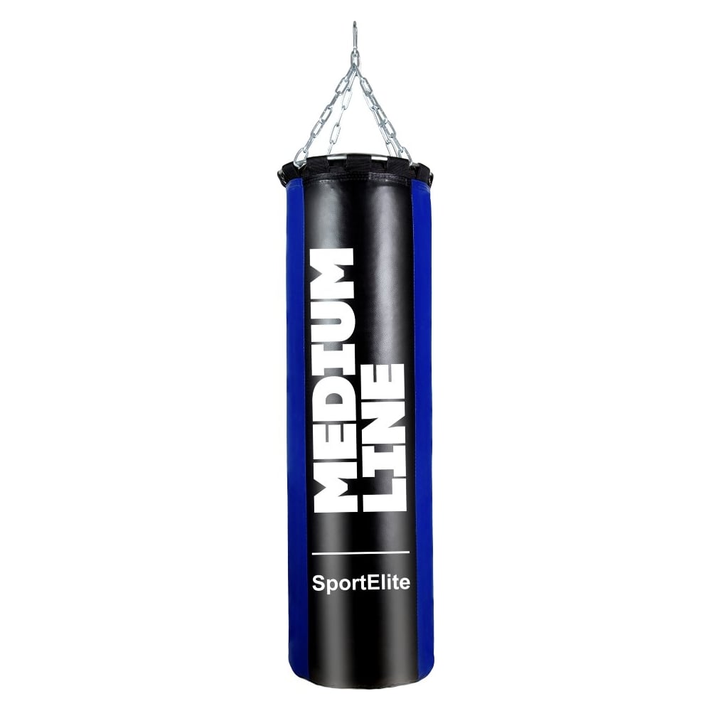 Боксерский мешок SportElite MEDIUM LINE 120 см, d-34, 45 кг, сине ...
