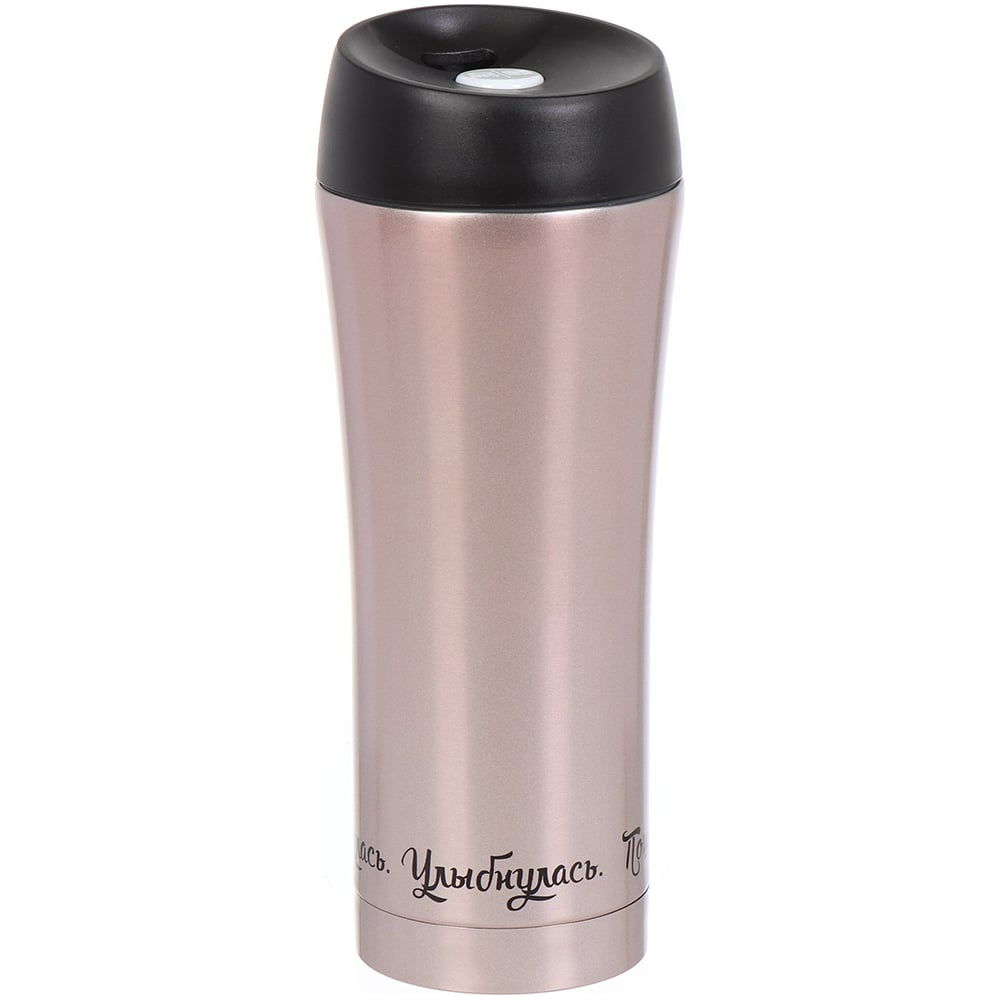 Термокружка DANIKS нерж, 0.45 л, узк.горл, женский стиль 2, колба нерж, sl-nt015-2 396554 ...