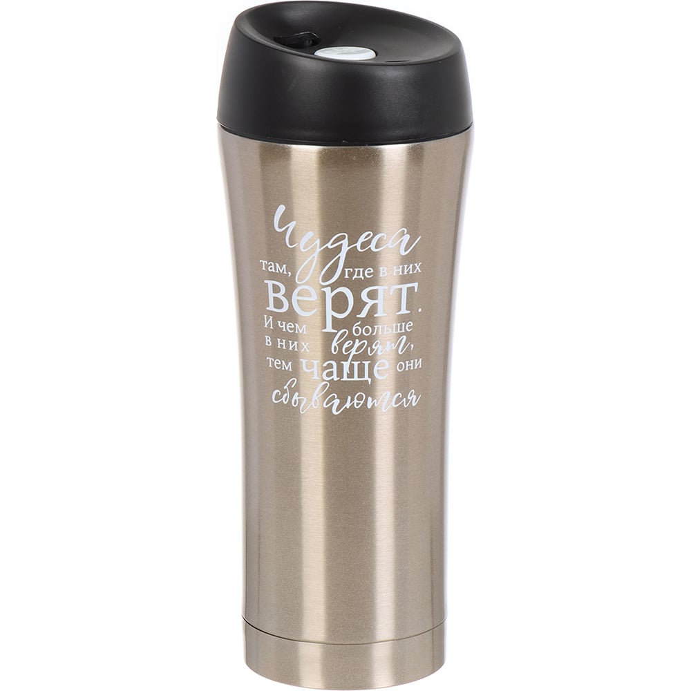 Термокружка DANIKS нерж, 0.45 л, узк.горл, женский стиль 1, колба нерж, sl-nt015-1 396553 ...