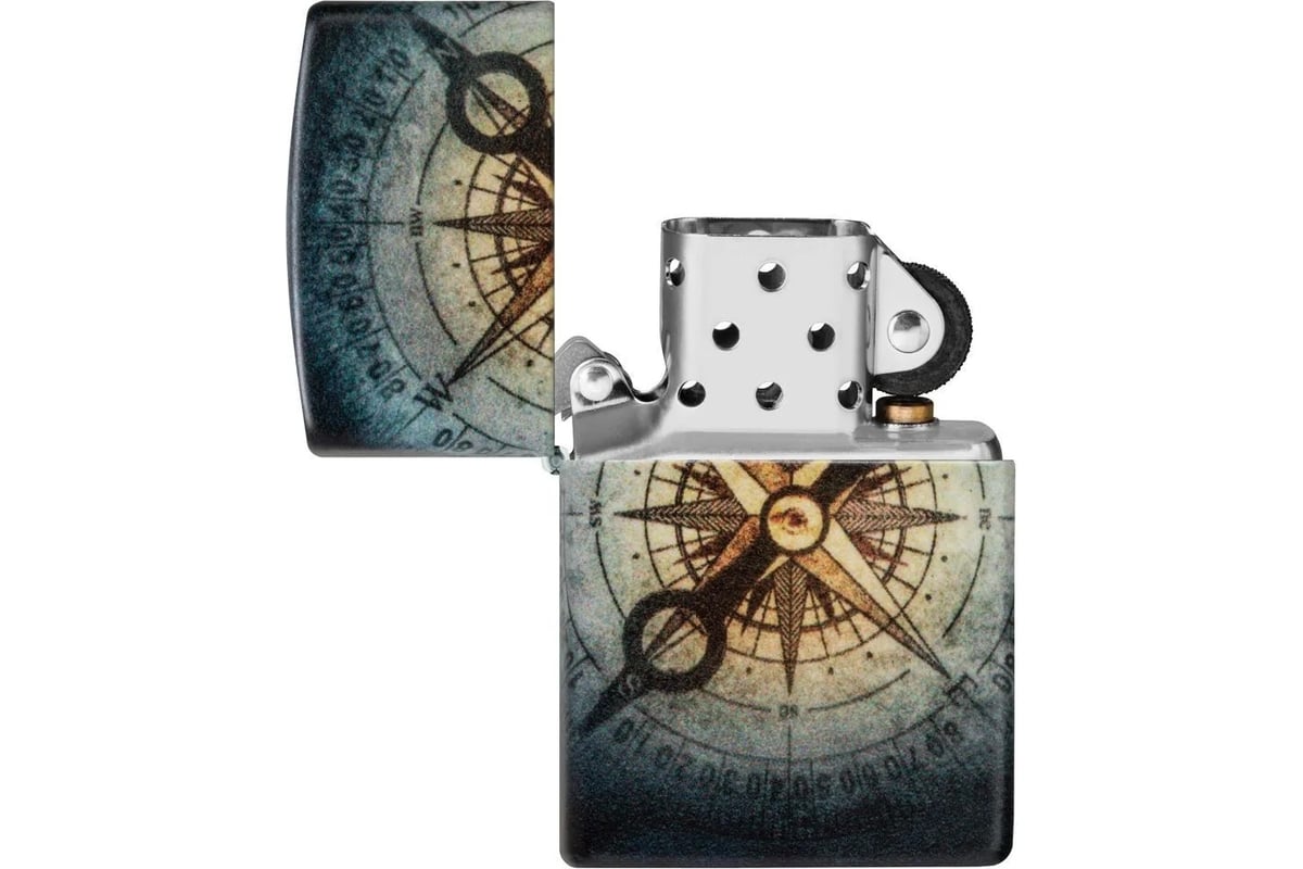 Зажигалка Zippo Compass Ghost с покрытием Glow In The Dark Green ...