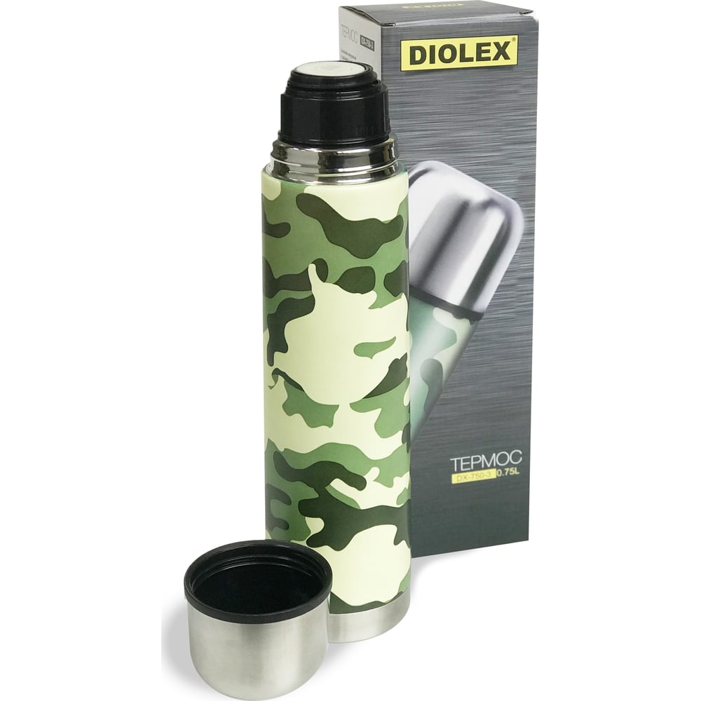 Термос из нержавеющей стали с узким горлом DIOLEX 0,75л DX-750-3 ...