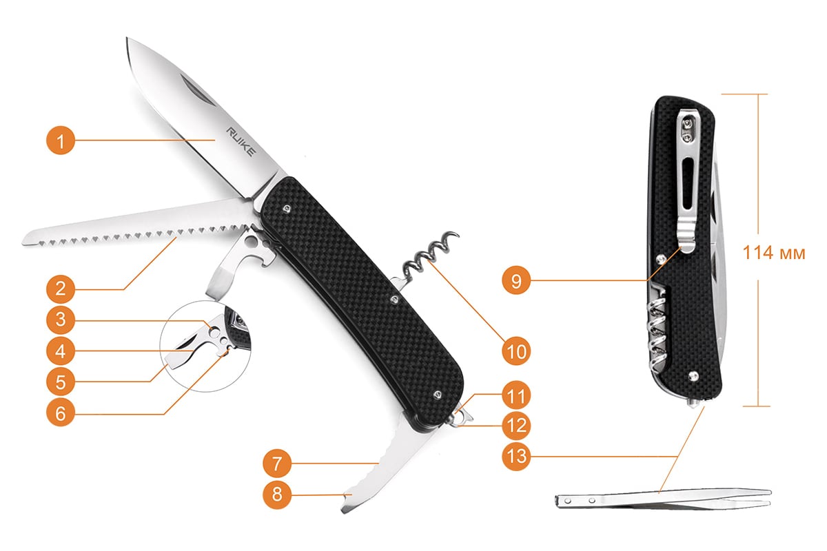Нож Ruike multi-functional зеленый L32-G - выгодная цена, отзывы ...