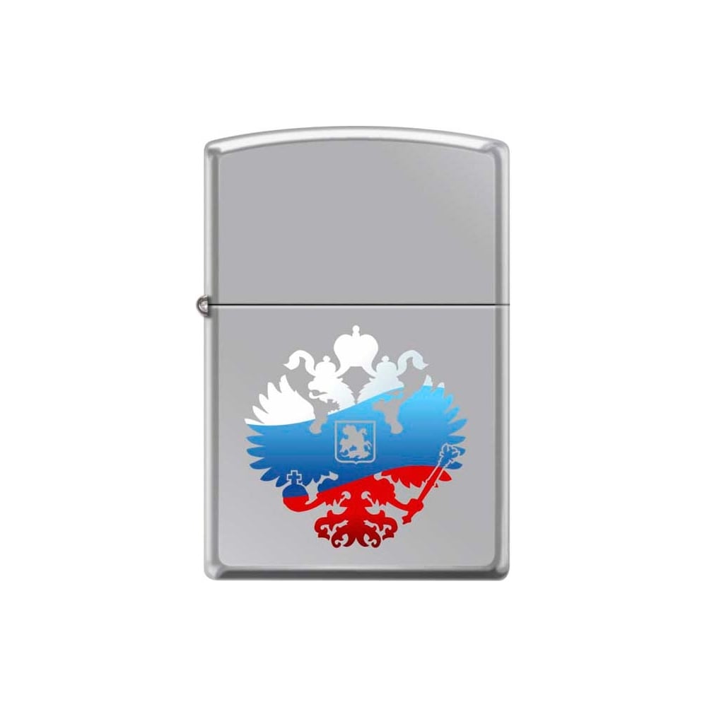 Зажигалка Zippo Двуглавый орёл, с покрытием High Polish Chrome ...