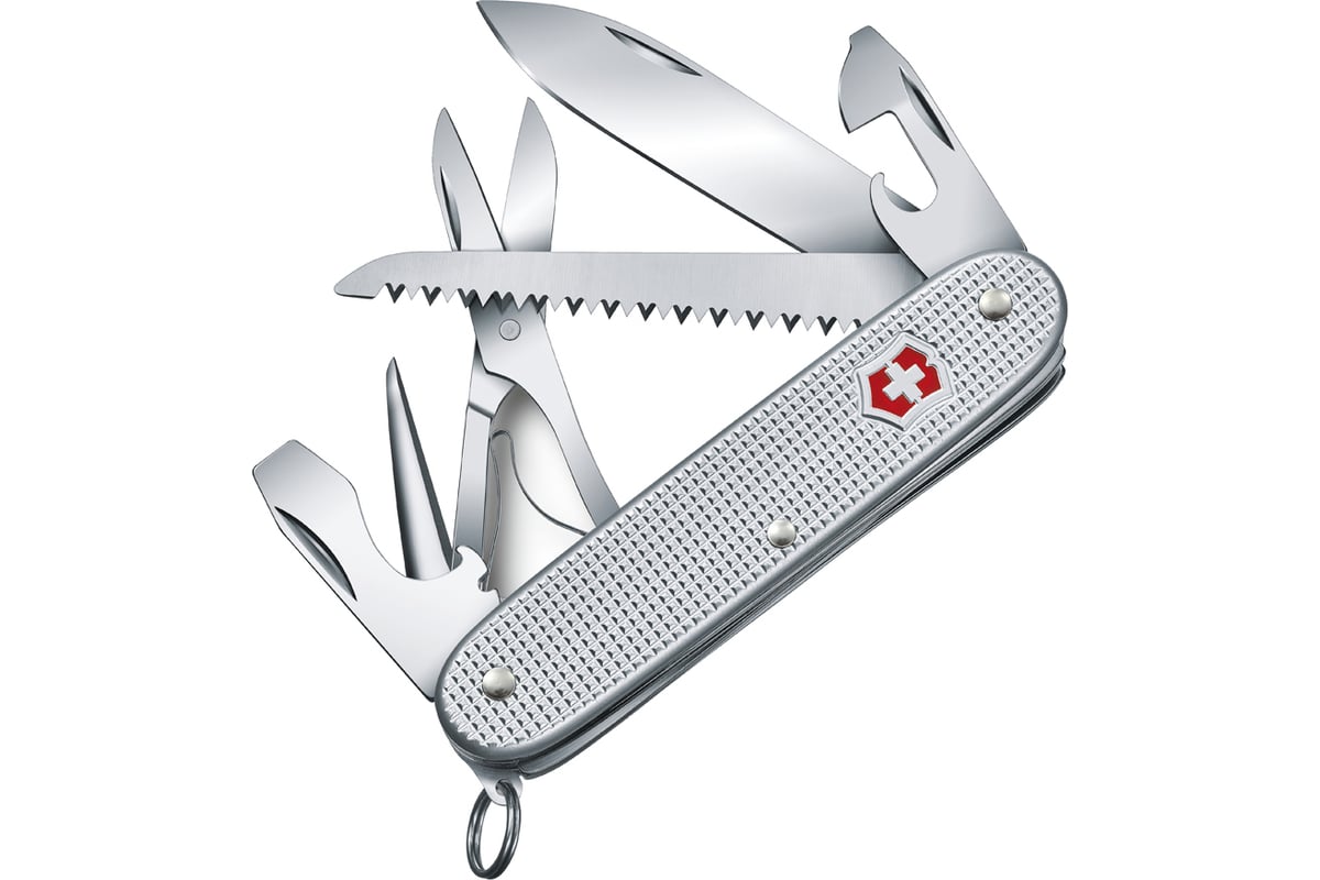Нож Victorinox Farmer X Alox, 93 мм, 10 функций, алюминиевая рукоять ...